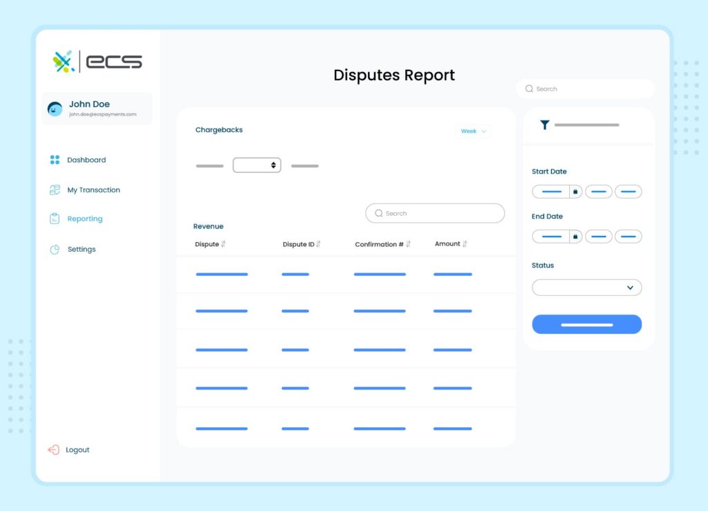 Reporting - ECS Payments